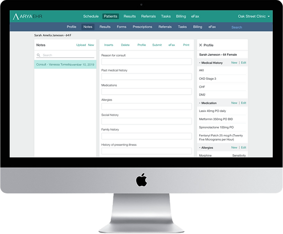 ARYA EHR | The Best Canadian EMR | By Arya Health